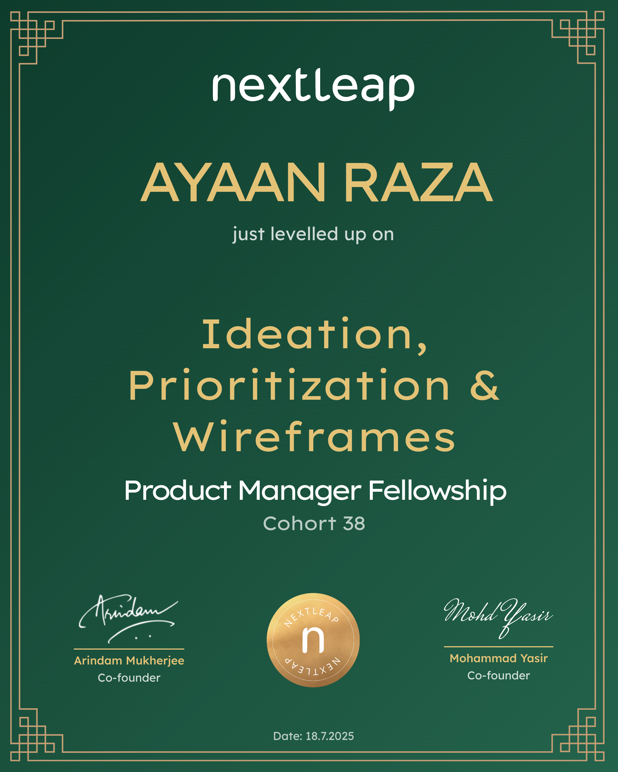 Product Manager Fellowship